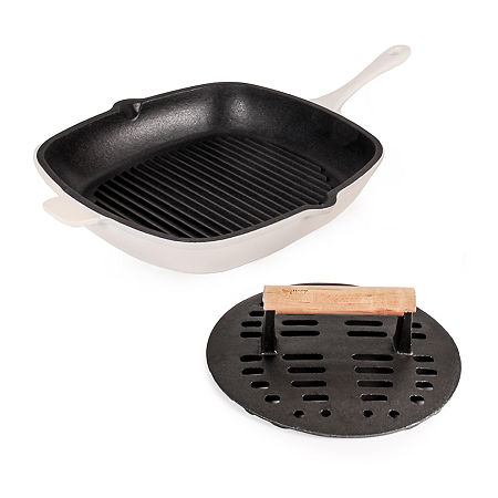 Click here for BergHOFF Neo Cast Iron Grill Pan and Slotted Steak... prices