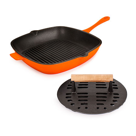 Click here for BergHOFF Neo Cast Iron Grill Pan and Slotted Steak... prices