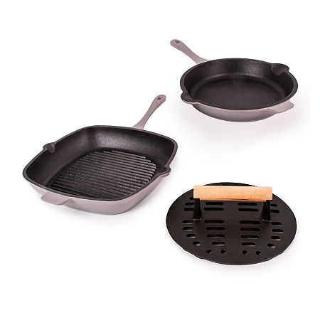 Click here for Neo Cast Iron Fry Pan  Grill Pan and Slotted Steak... prices
