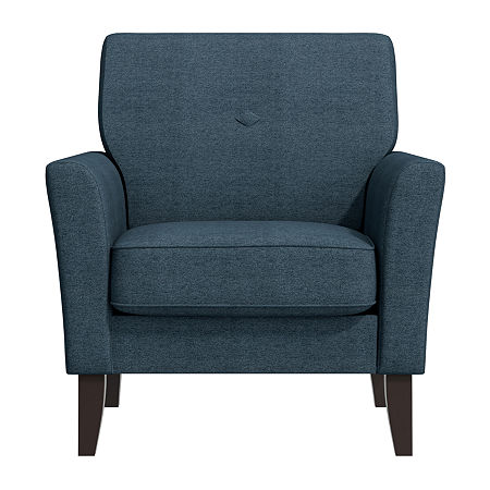 Click here for Alex Transitional Flared Arm Accent Chair in Velou... prices