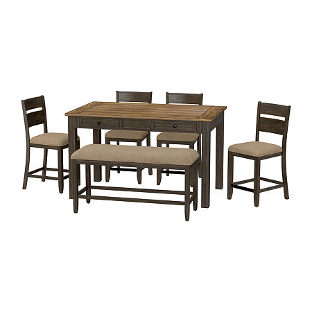 Click here for Hanover 6-pc. Rectangular Dining Set  One Size  Br... prices
