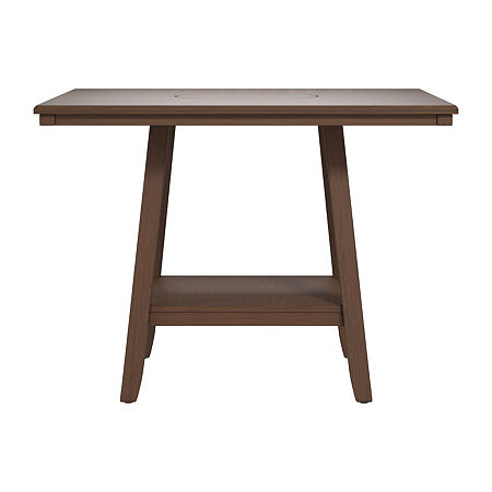 Click here for Bilbao Square Wood-Top Dining Table  One Size  Bro... prices