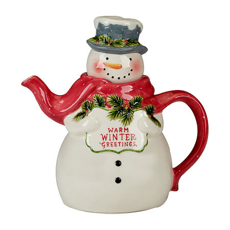 Click here for Certified International Snowman Greetings Teapot... prices