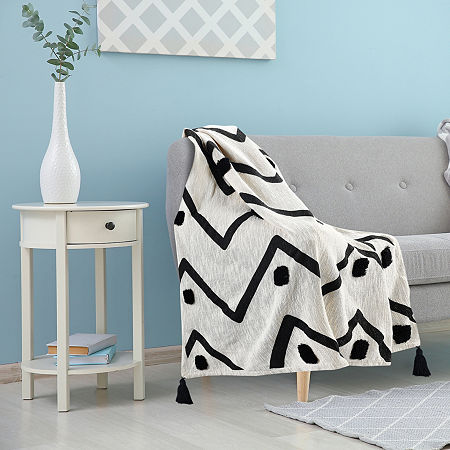 Click here for Lr Home Owen Tribal Throw  One Size  Black prices