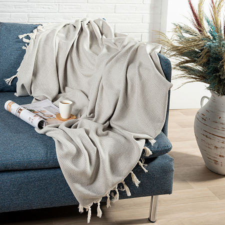 Click here for LR Home Jack Farmhouse Throw  One Size  Gray prices