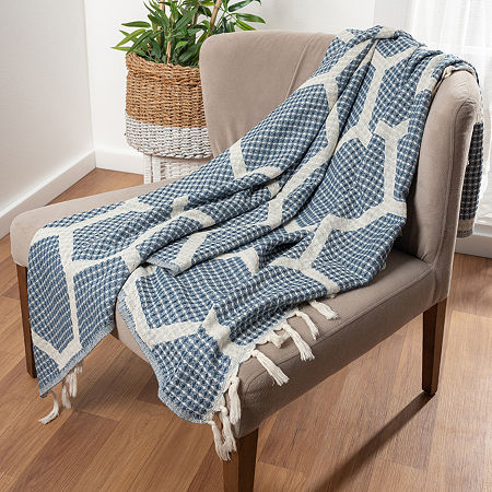 Click here for Lr Home Ashe Geometric Washable Throw  One Size  B... prices