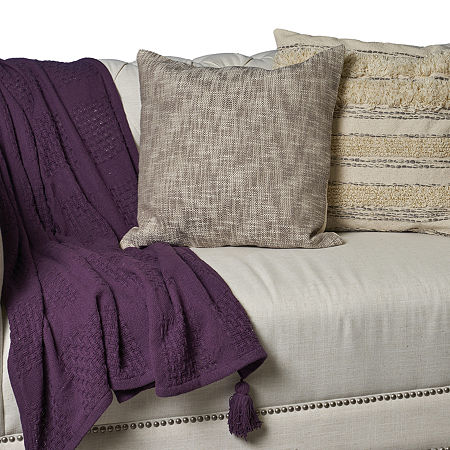 Click here for Lr Home Brewis Solid Washable Reversible Throw  On... prices