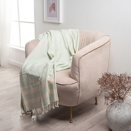 Click here for Lr Home Beena Stripe Washable Reversible Throw  On... prices