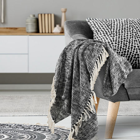 Click here for Lr Home Lilli Solid Throw  One Size  Black prices