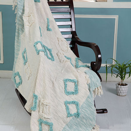 Click here for Lr Home Hudson Diamond Washable Throw  One Size  B... prices