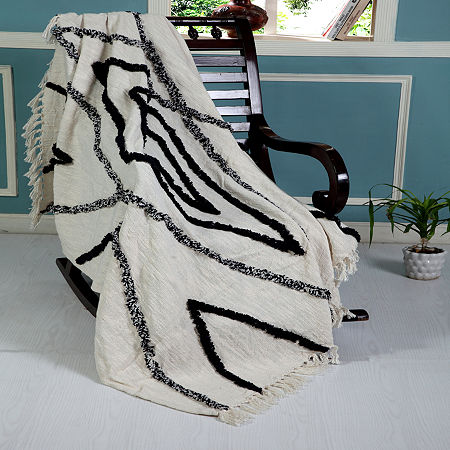 Click here for Lr Home Logan Diamond Washable Throw  One Size  Wh... prices