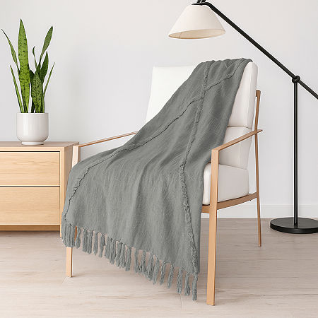 Click here for Lr Home Iris Diamond Washable Throw  One Size  Gra... prices