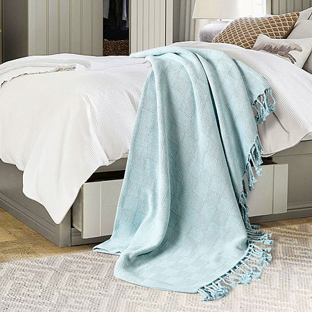 Click here for LR Home Grayson Solid Reversible Throw  One Size... prices