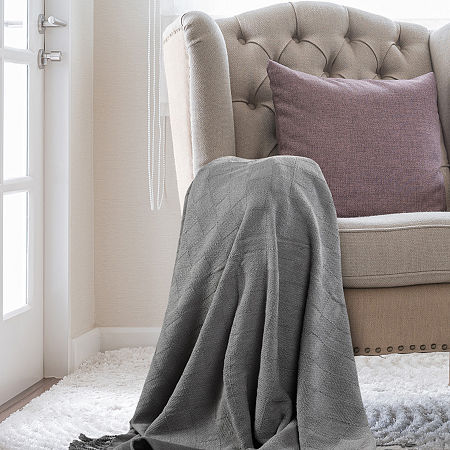Click here for Lr Home Grayson Solid Reversible Throw  One Size... prices