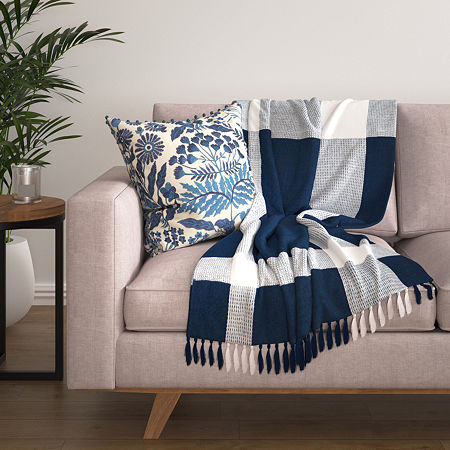 Click here for Lr Home Dylan Checked Reversible Throw  One Size... prices