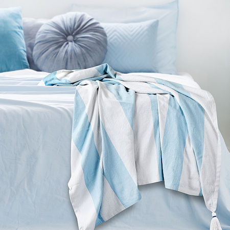 Click here for Lr Home Monica Stripe Reversible Throw  One Size... prices