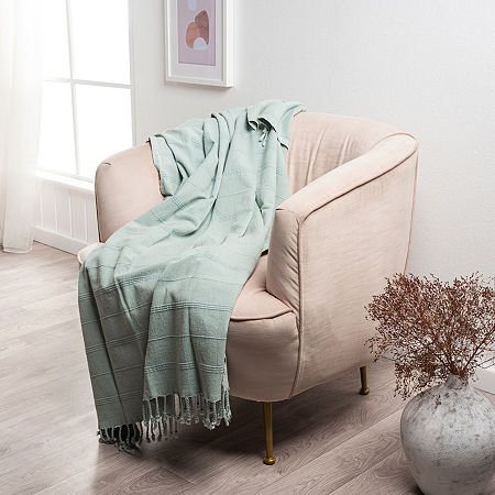 Click here for Lr Home Silvia Stripe Washable Reversible Throw  O... prices