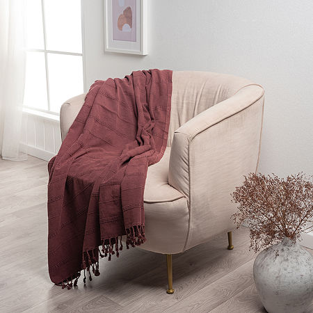Click here for Lr Home Silvia Stripe Washable Reversible Throw  O... prices