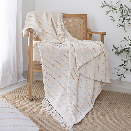 Click here for Lr Home Tony Stripe Reversible Throw  One Size  Re... prices