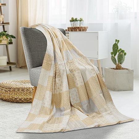 Click here for Lr Home Kris Patchwork Midweight Throw  One Size... prices