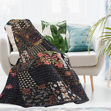 Click here for LR Home Kher Patchwork Midweight Throw  One Size... prices