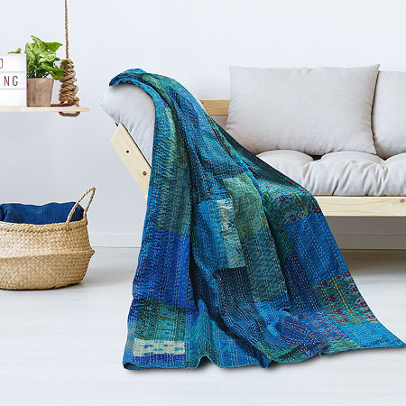 Click here for Lr Home Kher Patchwork Midweight Throw  One Size... prices
