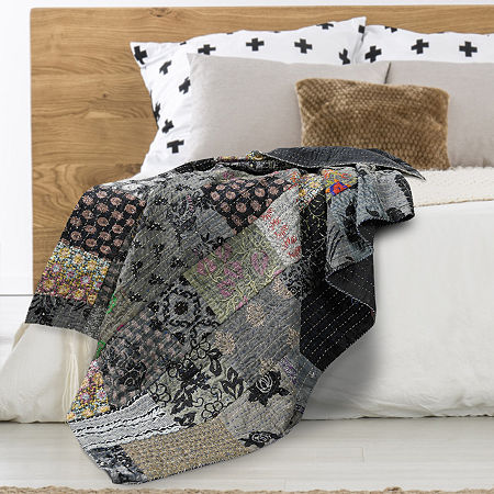 Click here for Lr Home Kher Patchwork Midweight Throw  One Size... prices