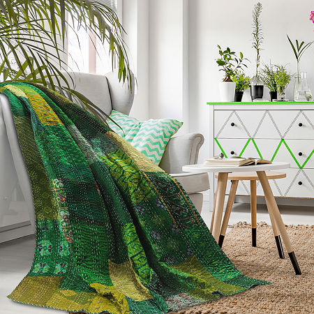 Click here for Lr Home Kher Patchwork Midweight Throw  One Size... prices