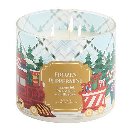 Click here for Distant Lands Frozen Peppermint 3-Wick Scented Jar... prices