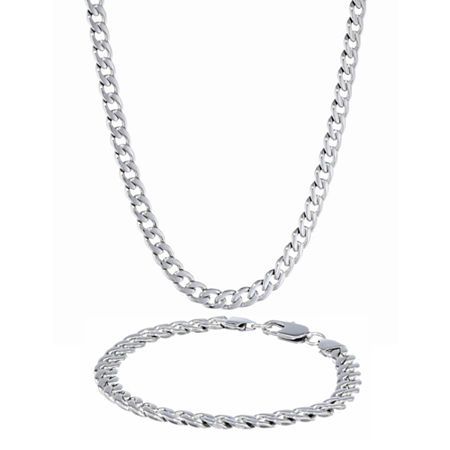 Click here for Mens Stainless Steel 7mm Curb Chain & Bracelet Box... prices