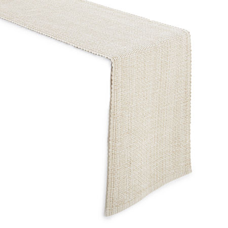 Click here for Homewear Homespun Table Runner  One Size  White prices