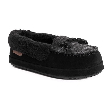 Click here for Muk Luks Womens Sia Moccasin Slippers - Ebony prices