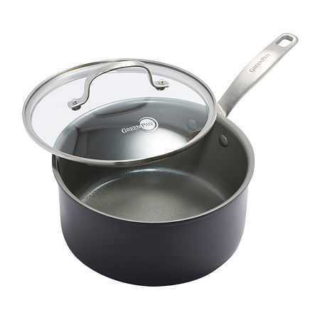 GreenPan Chatham 3-Qt. Ceramic Non-Stick Saucepan & Lid - Grey