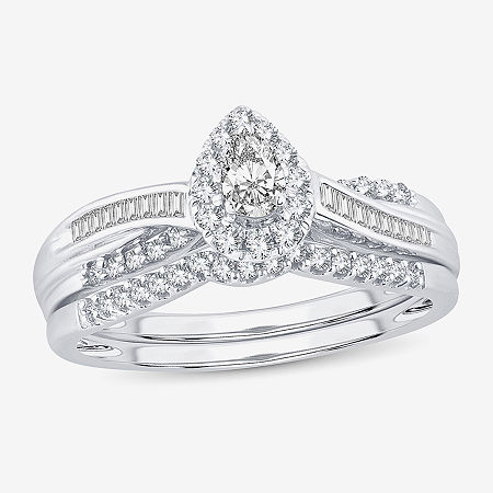 Click here for Womens 1/2 CT. T.W. Natural White Diamond 10K Whit... prices