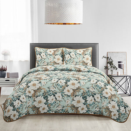 Click here for Stratford Park Ursula 3pc Quilt Set  One Size  Gre... prices