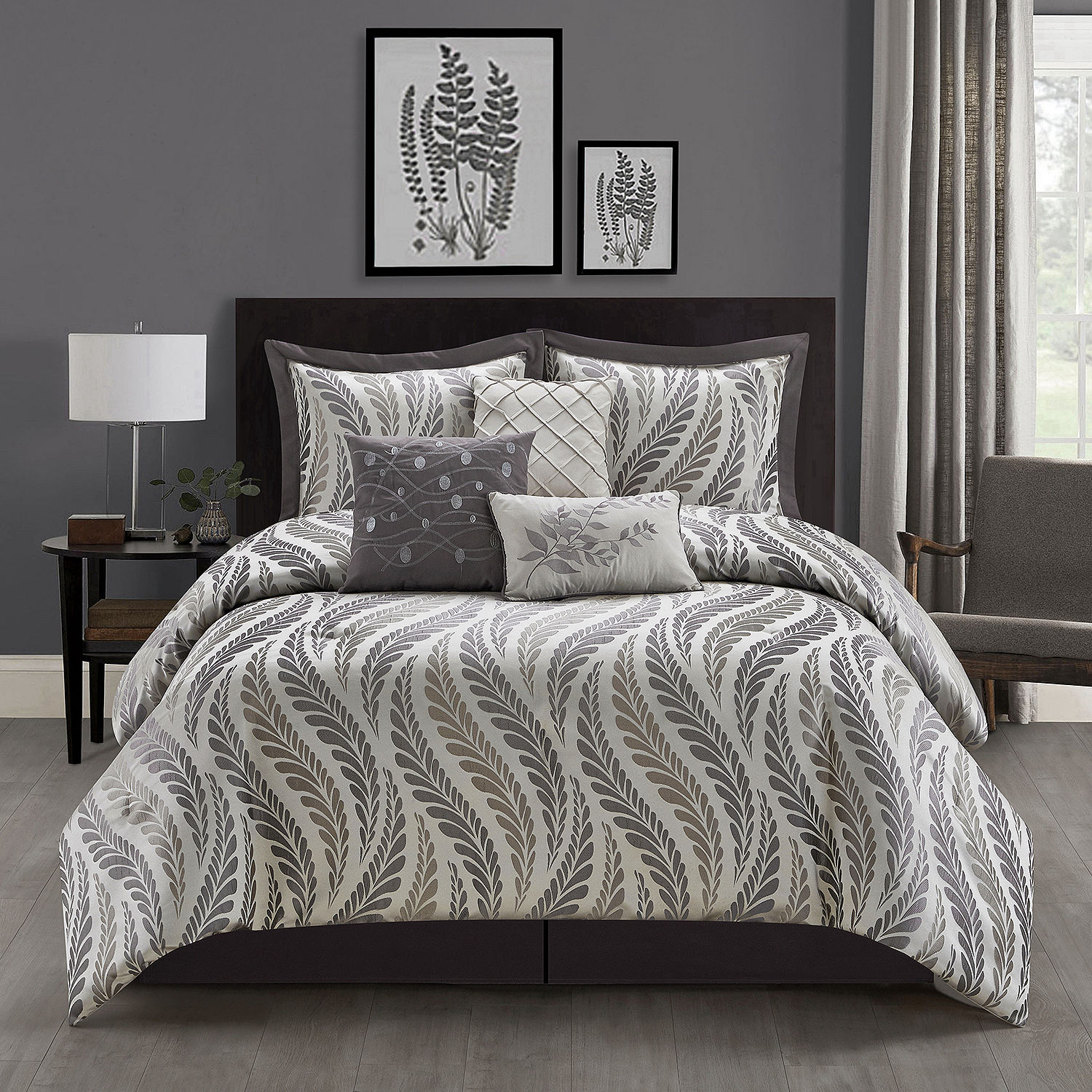 Stratford Park Quinn Midweight Complete Bedding Set, Color: Taupe ... Stratford Park Quinn Midweight Complete Bedding Set, Color: Taupe ...