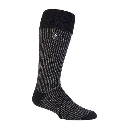 Click here for Heat Holders Mens Chris Ribbed Boot Sock - Black prices