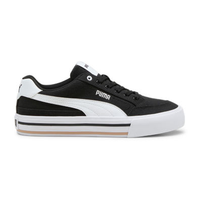 PUMA Court Classic Vulc Fs Mens Sneakers, Color: Black White - JCPenney