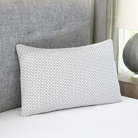 ProSleep Charcoal Infused Gel Memory Foam Cluster Pillow  Jumbo - White  Gray
