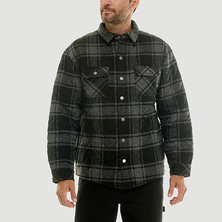 Click here for Mens Hallstatt Wool Content Quilted Plaid Shirt Ja... prices