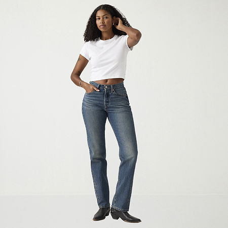 Click here for Levis Womens 501 Curve Straight-Leg High-Rise Jean... prices