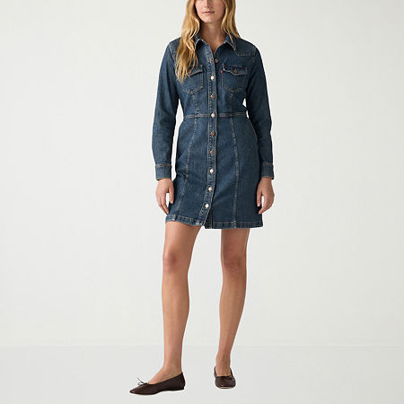Click here for Levis Womens Flynn Western Core Dress - Blue prices