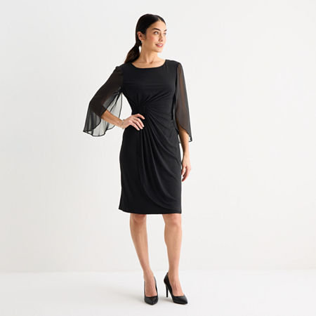 Click here for Connected Apparel Womens 3/4 Sleeve Sheath Dress... prices