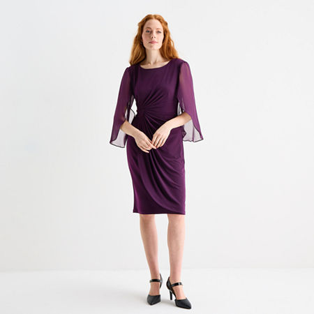 Click here for Connected Apparel Womens 3/4 Sleeve Sheath Dress... prices