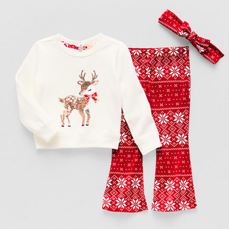Click here for Btween Girls 2-pc. Pant Set  18 Months  White prices