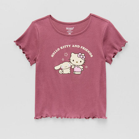 Click here for Little & Big Kid Girls Round Neck Short Sleeve Reg... prices