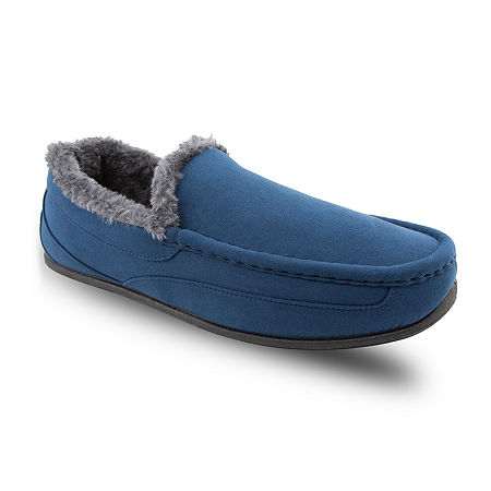Click here for Deer Stags Mens Comfort Moccasin Slippers - Navy prices