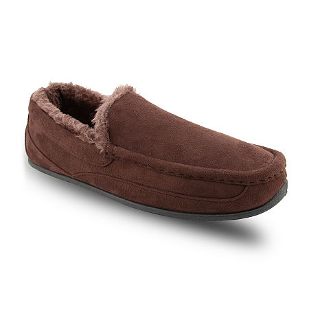 Click here for Deer Stags Mens Comfort Moccasin Slippers - Chocol... prices
