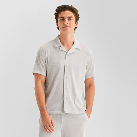 Click here for Stylus Mens Short Sleeve Button-Down Shirt  X-larg... prices