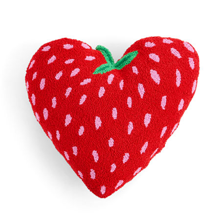 Click here for Layerings Strawberry Heart Throw Pillow  One Size... prices